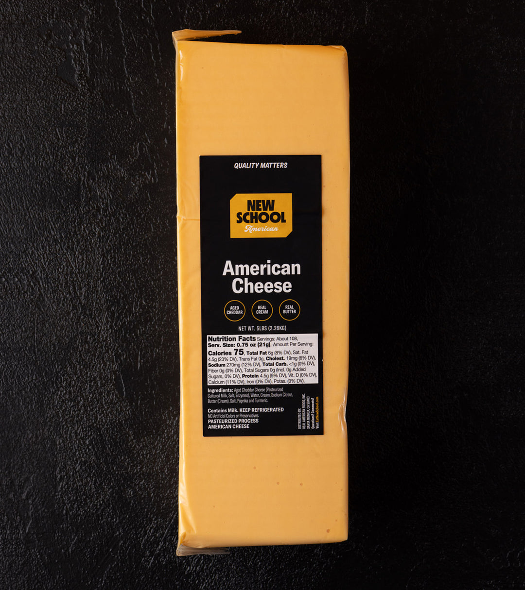 The Cheese – New School Quality American Cheese